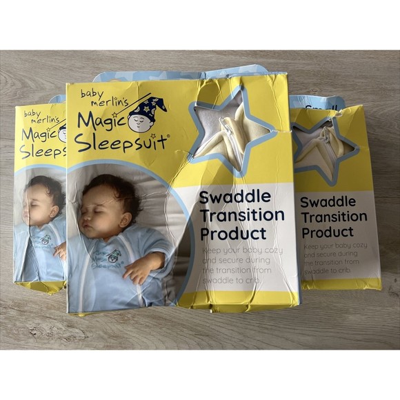 Baby Merlin's | Other | Set Of 3 Baby Merlins Magic Sleepsuit Swaddle ...